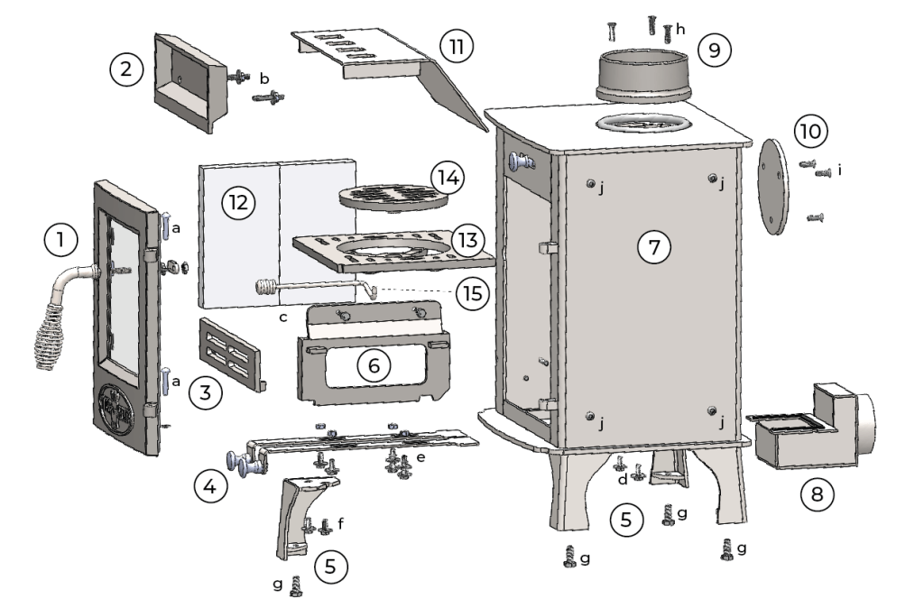 General Stove Components Tiny Wood Stove